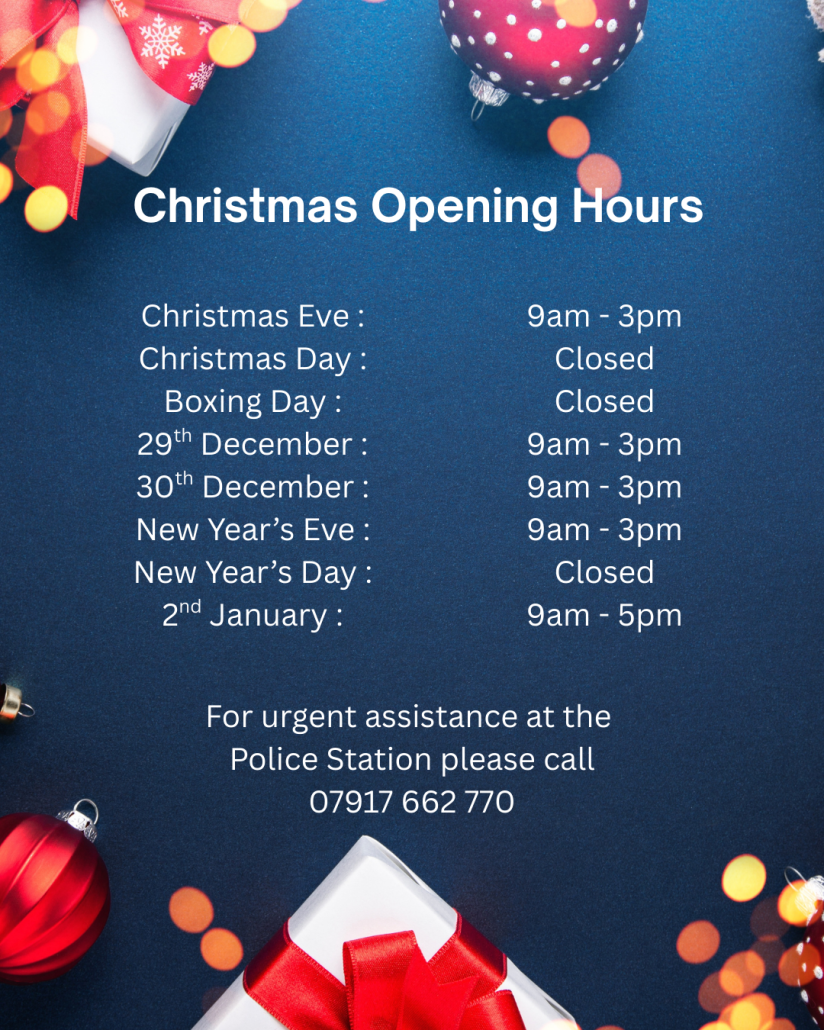 Christmas Opening Hours | Albin & Co Solicitors